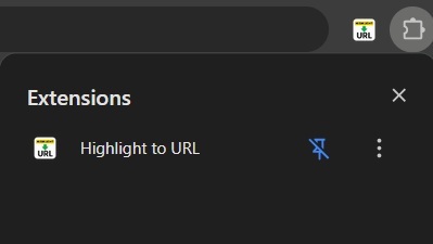 Highlight to URL - Smart Text Selection Extension